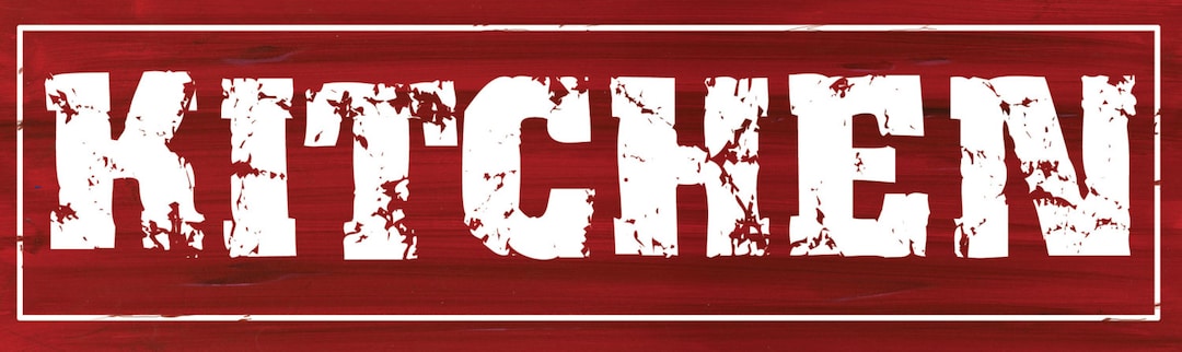 Country Rustic Kitchen Wood Sign , Farm Style Kitchen Decor, Wood ...