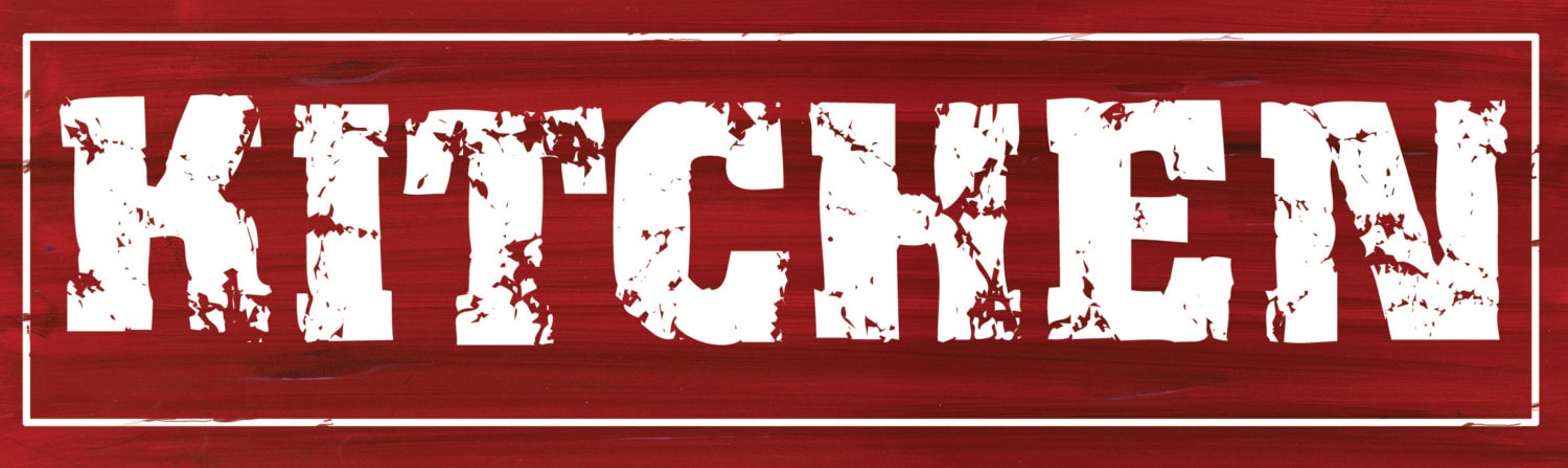 Country Rustic Kitchen Wood Sign Farm Style Kitchen Decor - Etsy