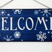 Winter Welcome Sign,frozen Snowflake Sign, Winter Sparkle Sign ...