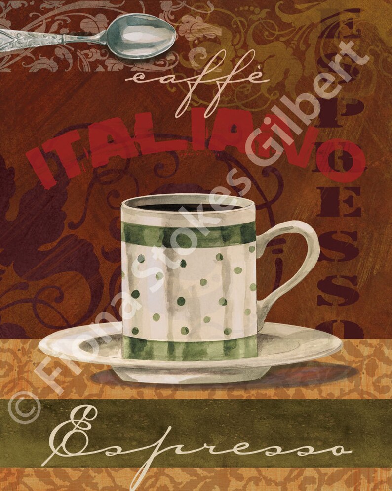 Coffee Art Prints espressoitalian Caffe Art - Etsy