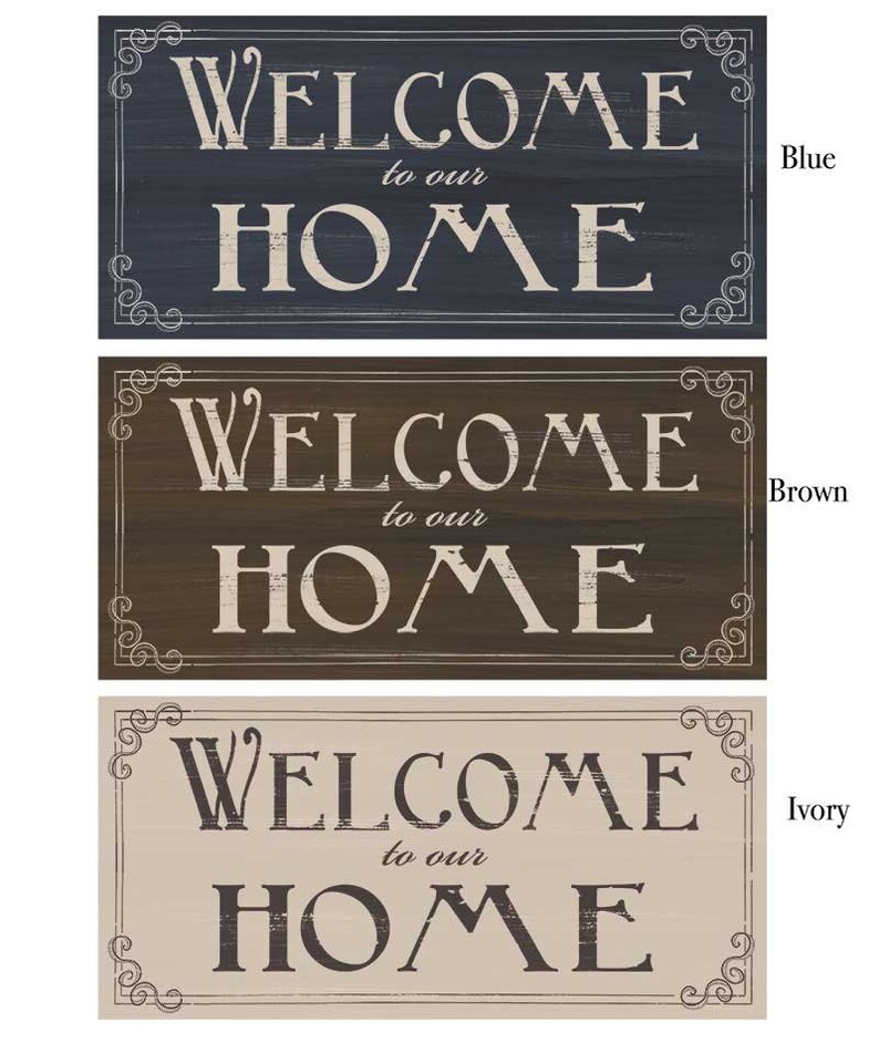 Welcome to Our Home Rustic Sign Farmhouse Decor Rustic | Etsy