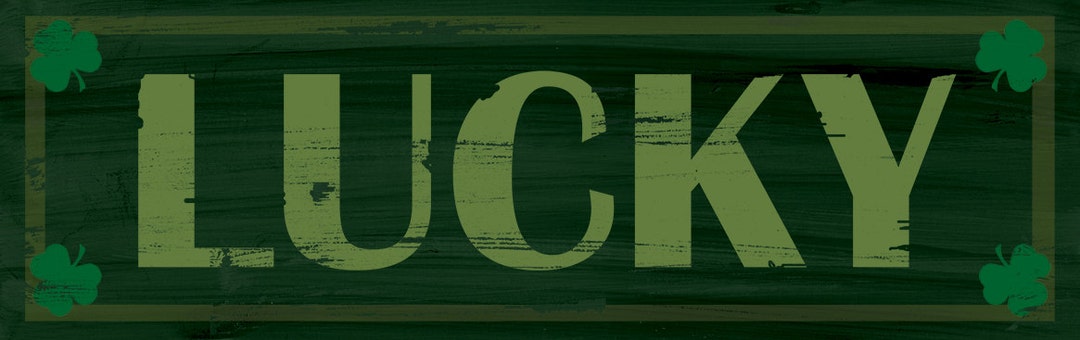 Irish Lucky Sign, ,st Patrick's Day Decor,lucky Wood Sign With ...