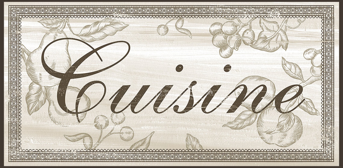 Cuisine Sign French Kitchen Wall Decor Shabby Chic Elegant | Etsy