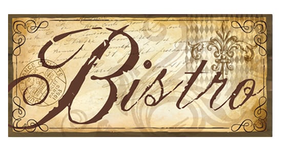 Bistro Sign Decor