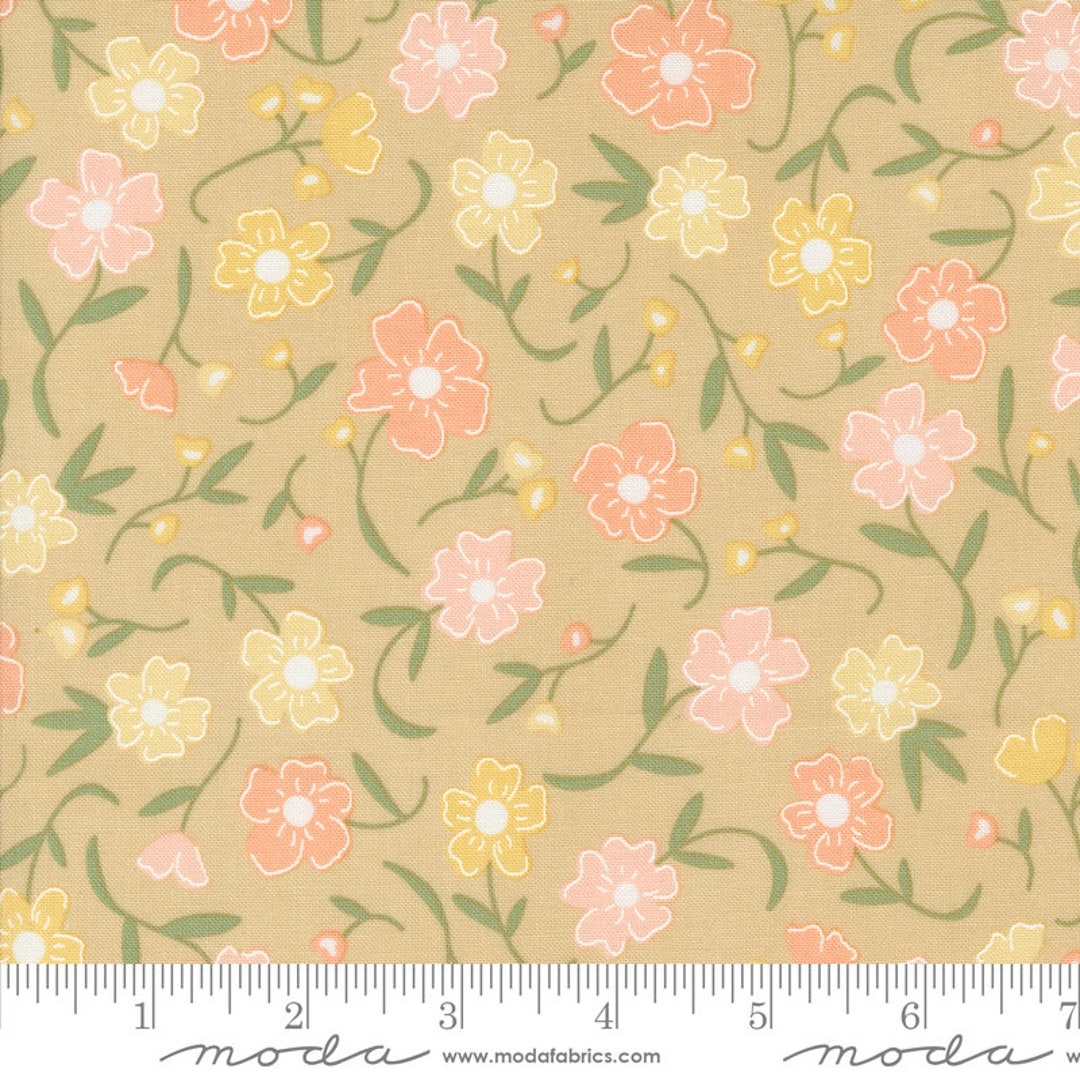 Flower Girl - Flower Fields Wheat - Moda Fabrics - Etsy