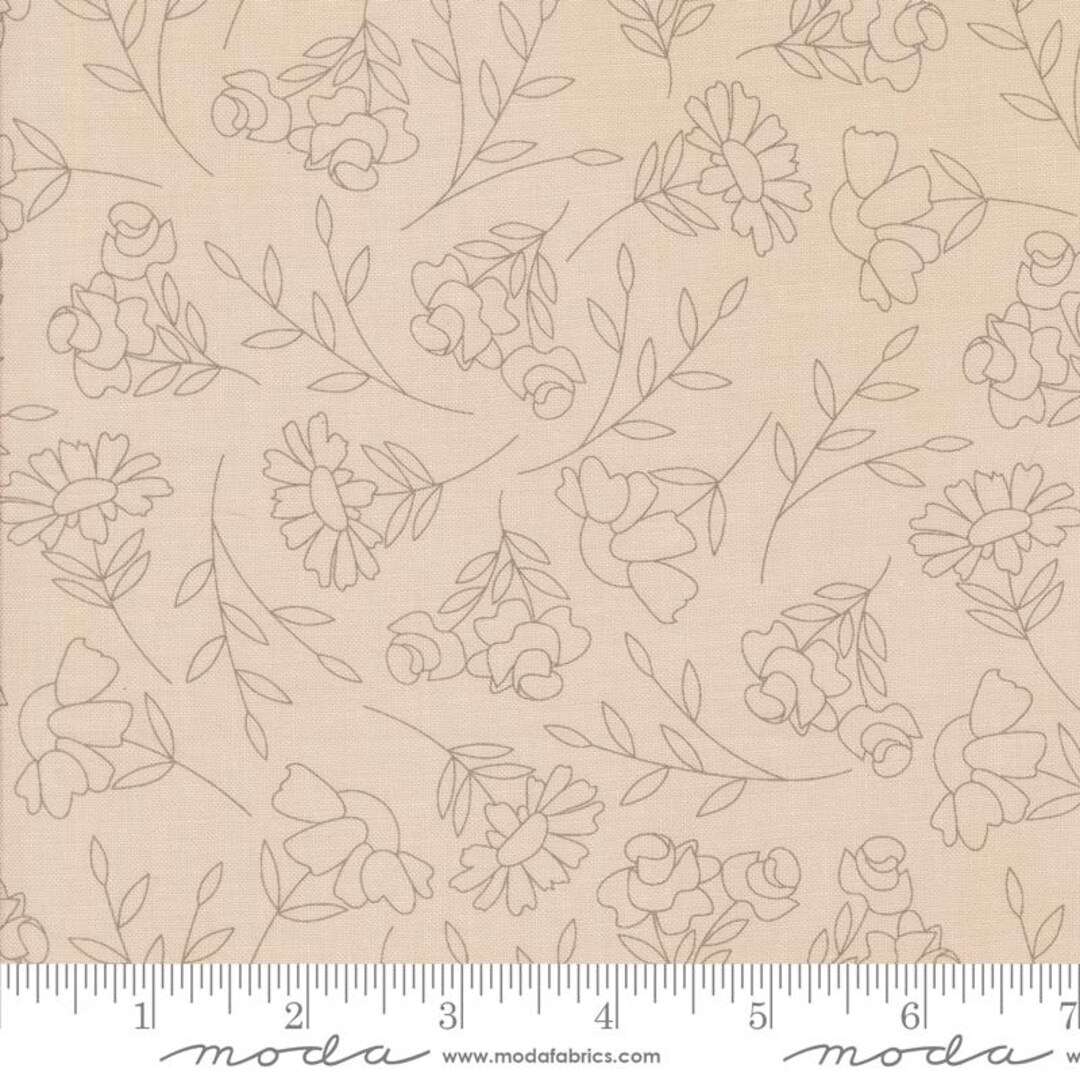 Abloom - Sketch Stone - Moda Fabrics - Etsy