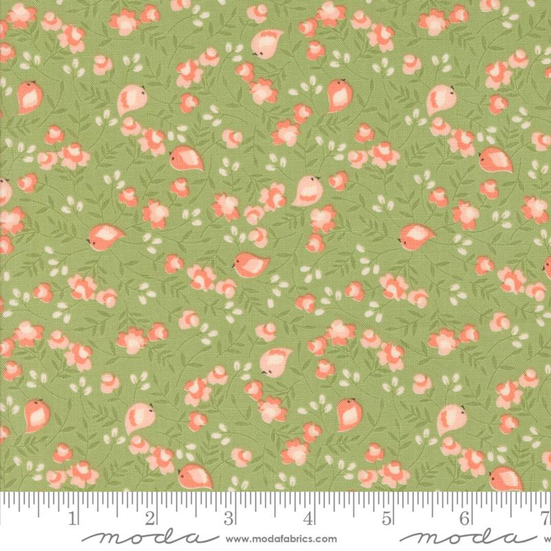 Abloom - Birds Cucumber - Moda Fabrics - Etsy