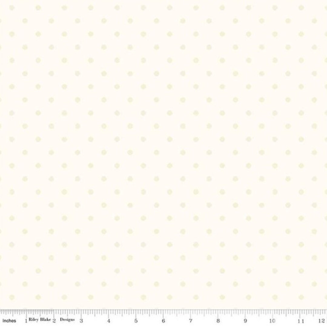 Swiss Dot - Cream on Cream - Riley Blake - Etsy