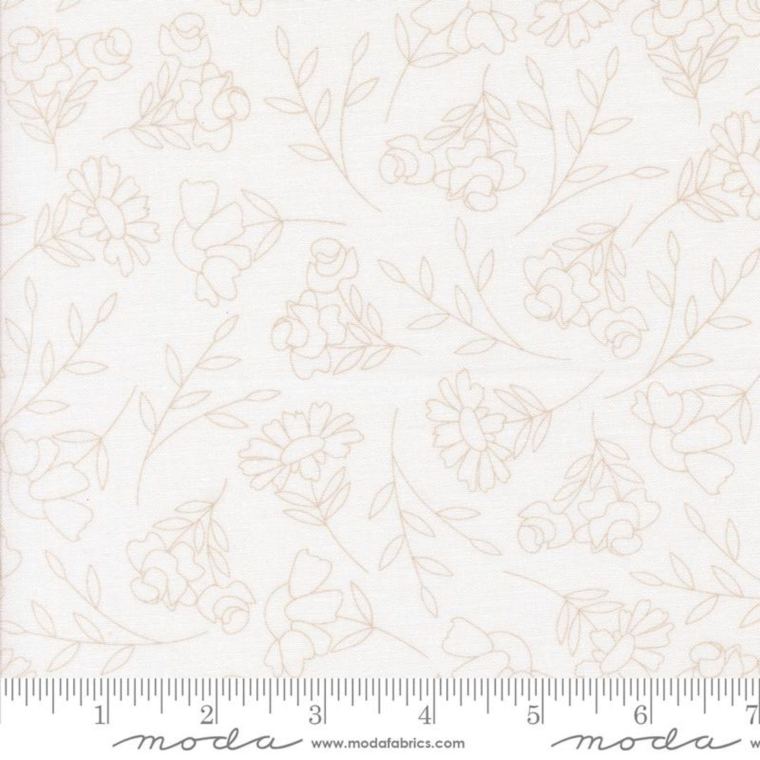 Abloom - Sketch Cloud - Moda Fabrics - Etsy