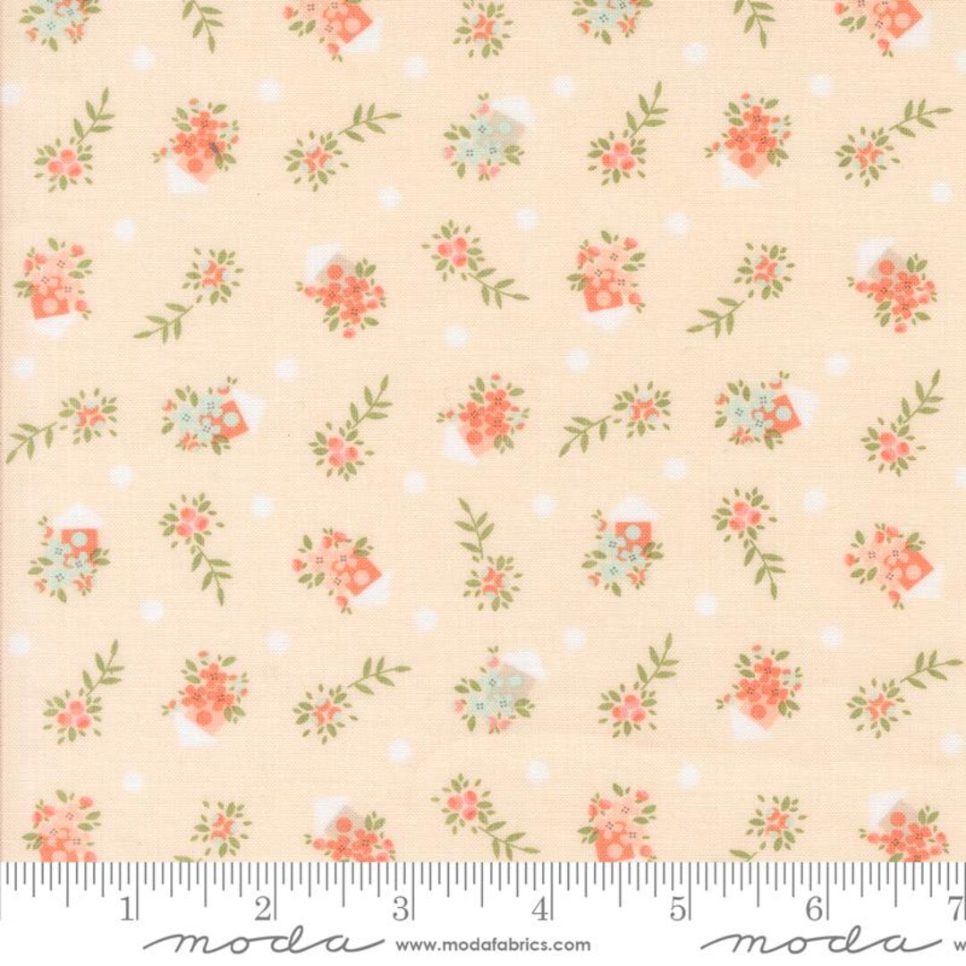 Abloom - Birdhouse Pale Pink - Moda Fabrics - Etsy