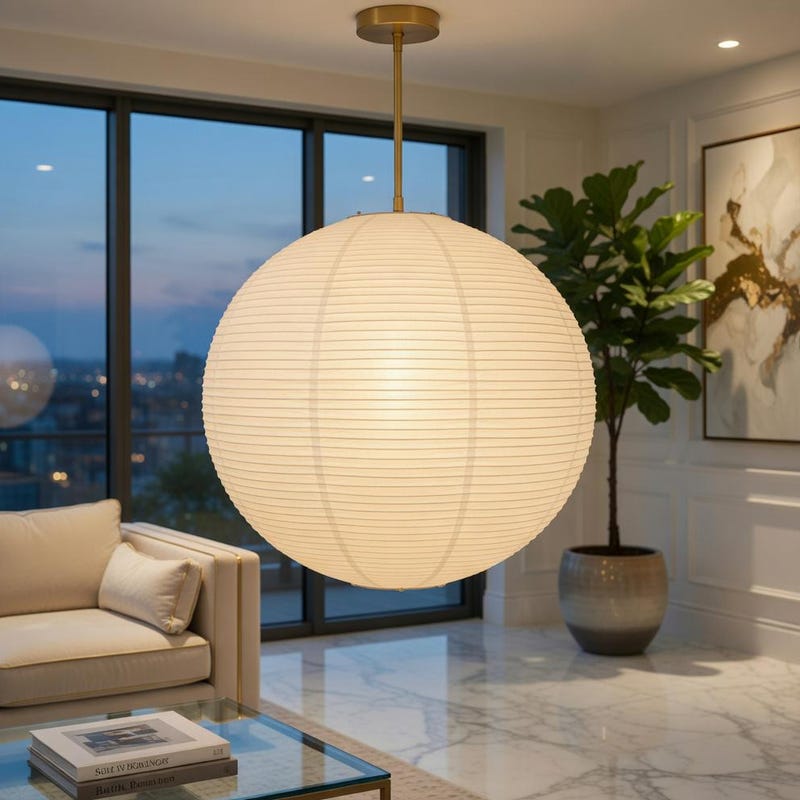 Akari Pendant Lamp Paper - Etsy