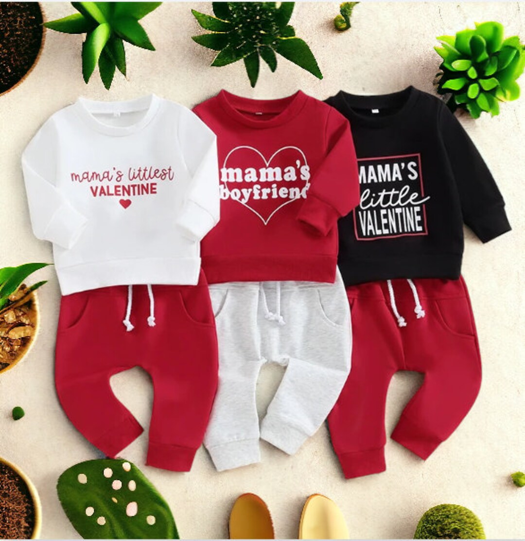 Valentines Day Outfits, Clothes Letter Heart Print Long Sleeve ...