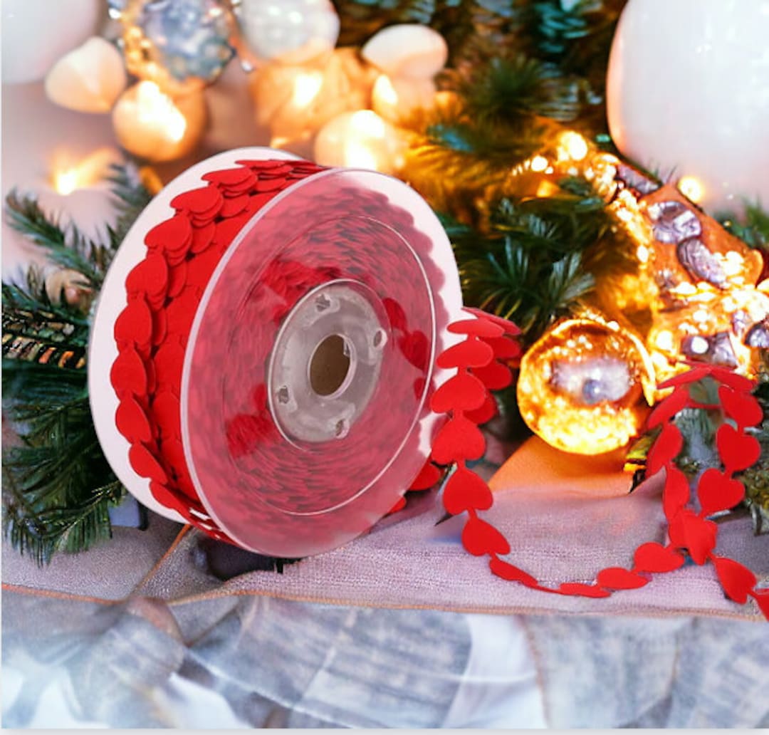 5m/roll 15mm Embossed Love Ribbon for Wedding Decorations Valentine's ...