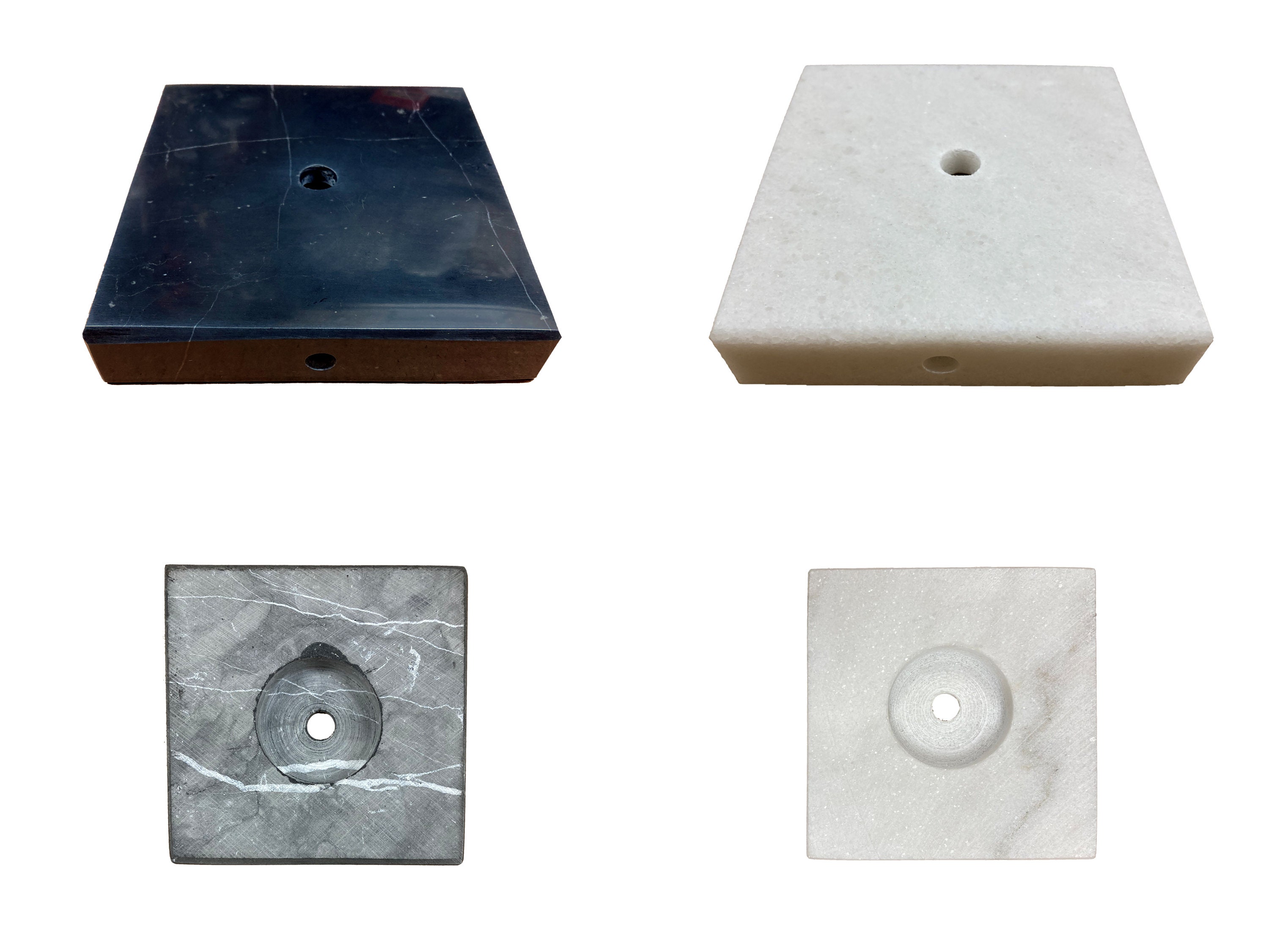 Lamp Parts-marble LAMP Bases-square or Round 5 or - Etsy