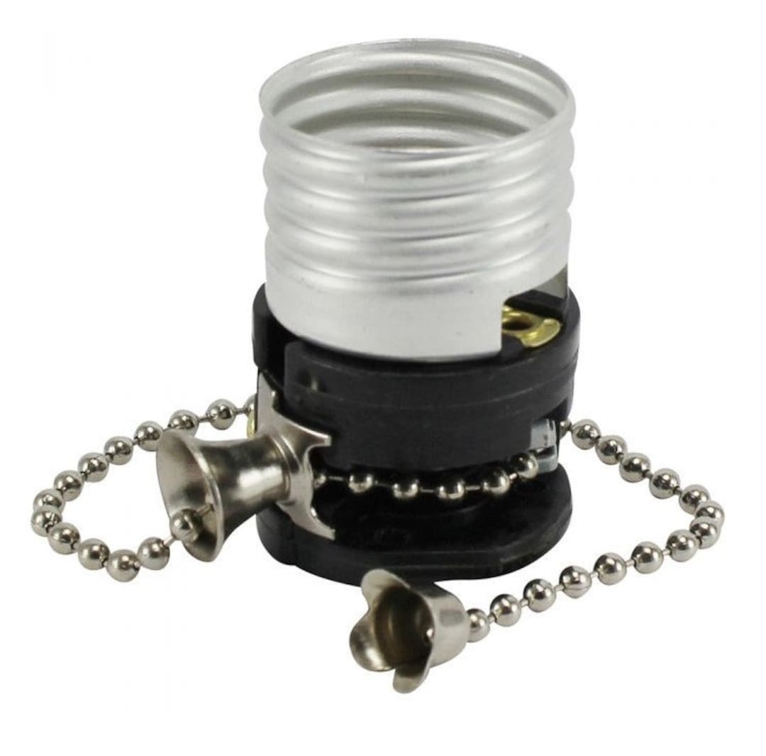 Lamp Parts ON/OFF Pull Chain Replacement MB Socket/electrolier-nickel ...