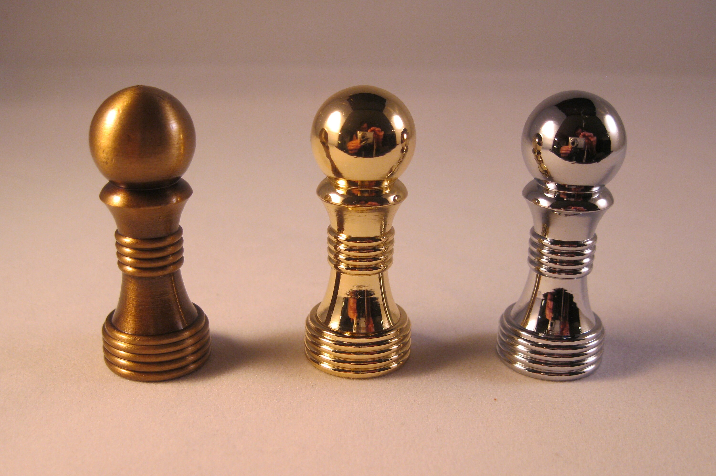 BALL ON BASE Aged Brass Lamp Finial-highly Detailed Machined Metal - Etsy