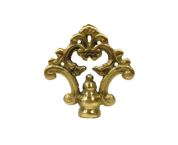 Lamp Finial-solid Cast Brass Traditional FANCY LOOP W/dual - Etsy