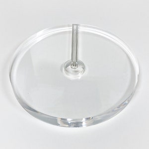 Lamp Parts-acrylic LAMP Bases-square or Round-5",6",7",8" Sizes (1 Pc ...
