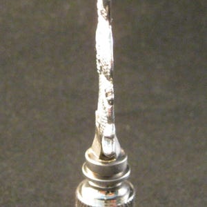 Lamp Finial-antique Silver CHINESE DRAGON Lamp Finial-satin Nickel Base ...
