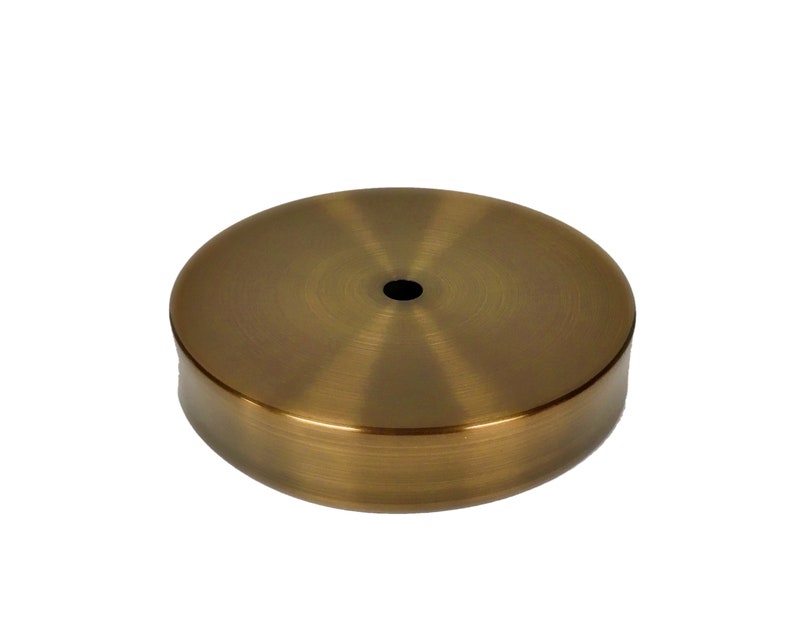 Lamp Parts-metal LAMP Bases-square or Round, 5" or 6", 4 Finishes (1 Pc ...