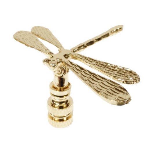 DRAGONFLY Aged Brass Finish Lamp Finial-highly Detailed Cast - Etsy