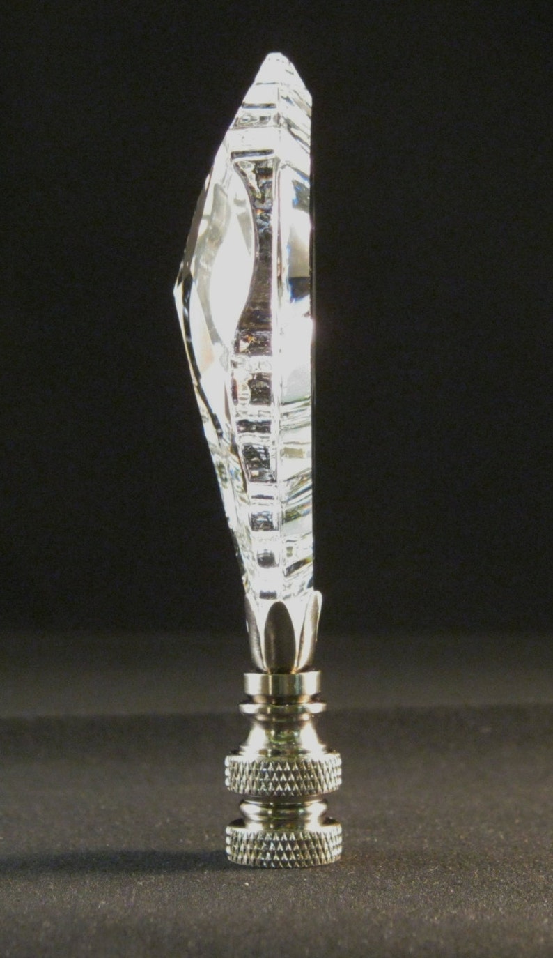 Lamp Finial-large 24% Lead Crystal MAPLE LEAF Lamp - Etsy