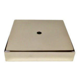 Lamp Parts-metal LAMP Bases-square or Round, 5" or 6", 4 Finishes (1 Pc ...