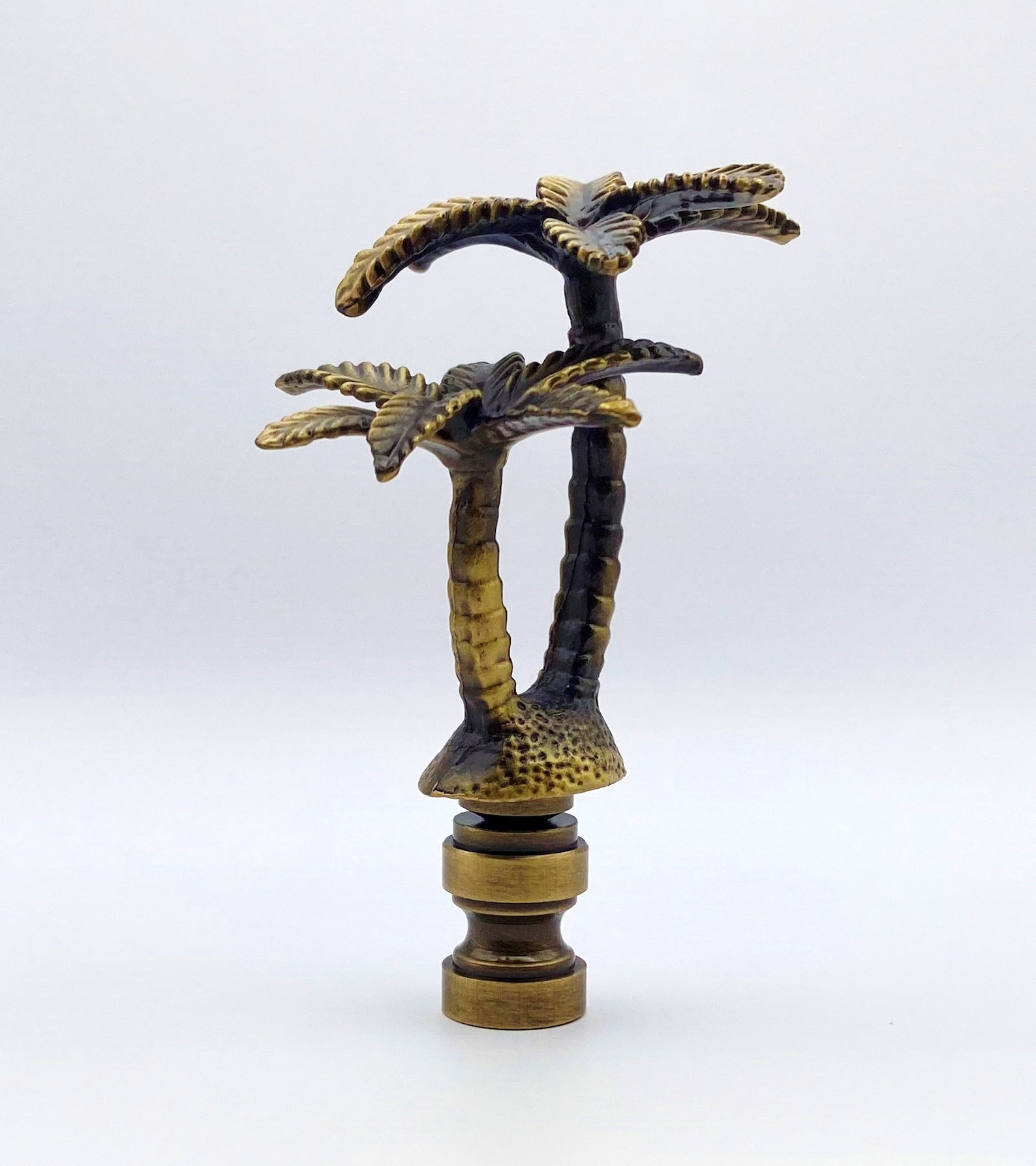 COCONUT PALM TREE Lamp Finial-highly Detailed Cast Metal-aged - Etsy