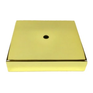 Lamp Parts-metal LAMP Bases-square or Round, 5" or 6", 4 Finishes (1 Pc ...