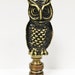 OWL Aged Brass Finish Lamp Finial-highly Detailed Cast Metal - Etsy