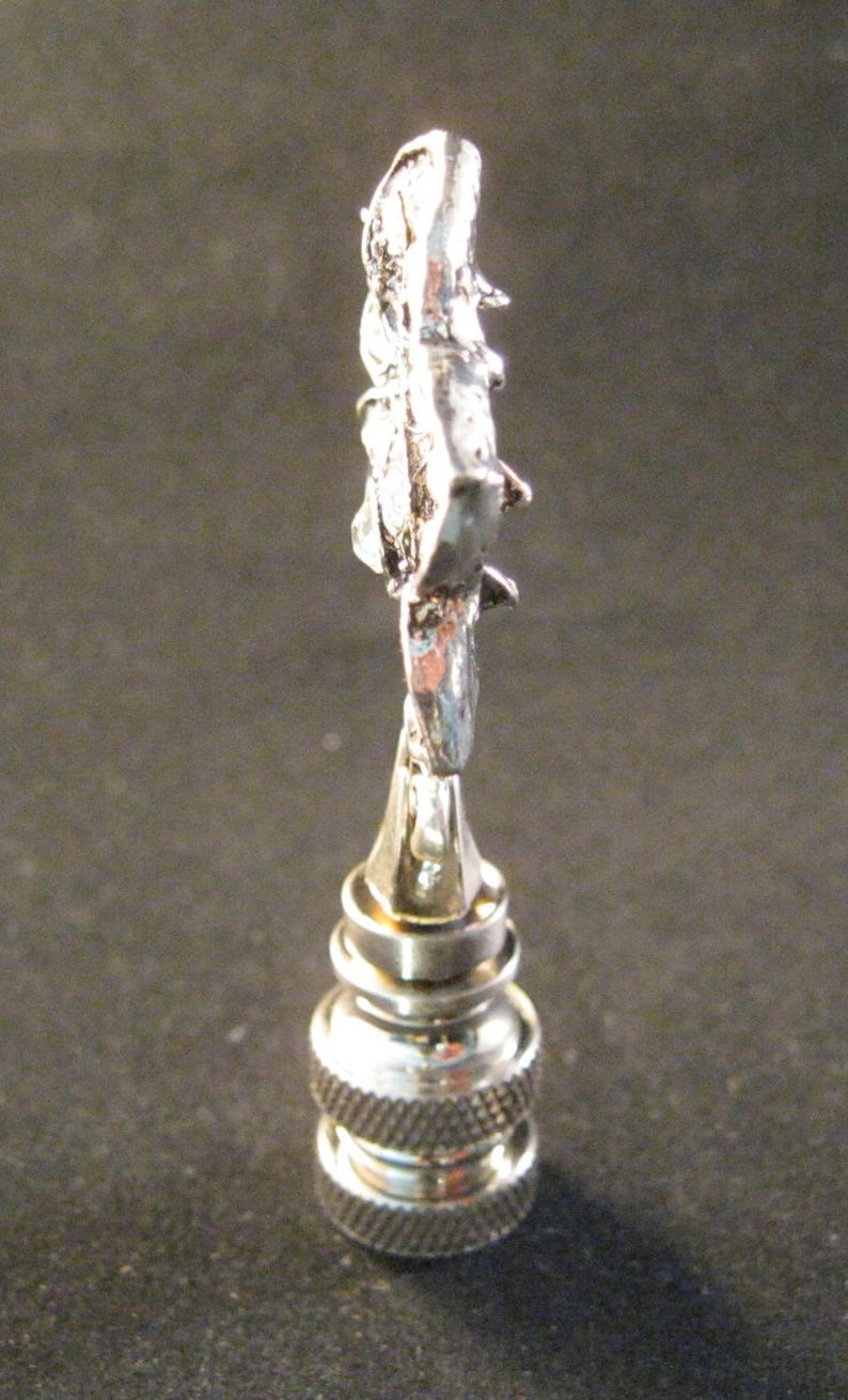 Lamp Finial-antq.silver SMALL RHINESTONE FLOWER Lamp - Etsy