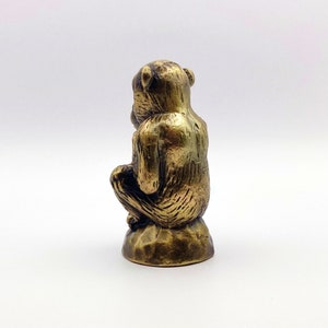 THINKING MONKEY Aged Brass Lamp Finial-highly Detailed Cast Metal - Etsy