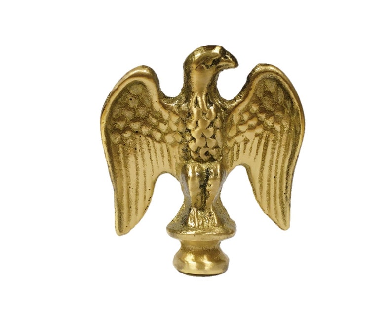Lamp Finial-solid Cast BRASS EAGLE Highly Detailed W/dual - Etsy