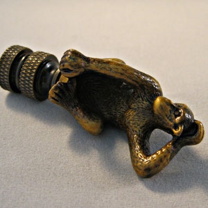 MONKEY Aged Brass Lamp Finial-highly Detailed Cast Metal - Etsy