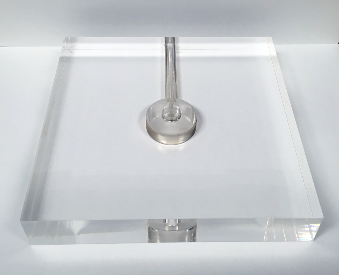 Lamp Parts-acrylic LAMP Bases-square or Round 5 or - Etsy