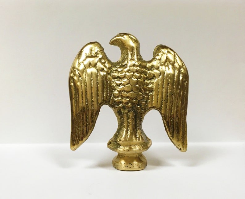 Lamp Finial-solid Cast BRASS EAGLE Highly Detailed W/dual - Etsy