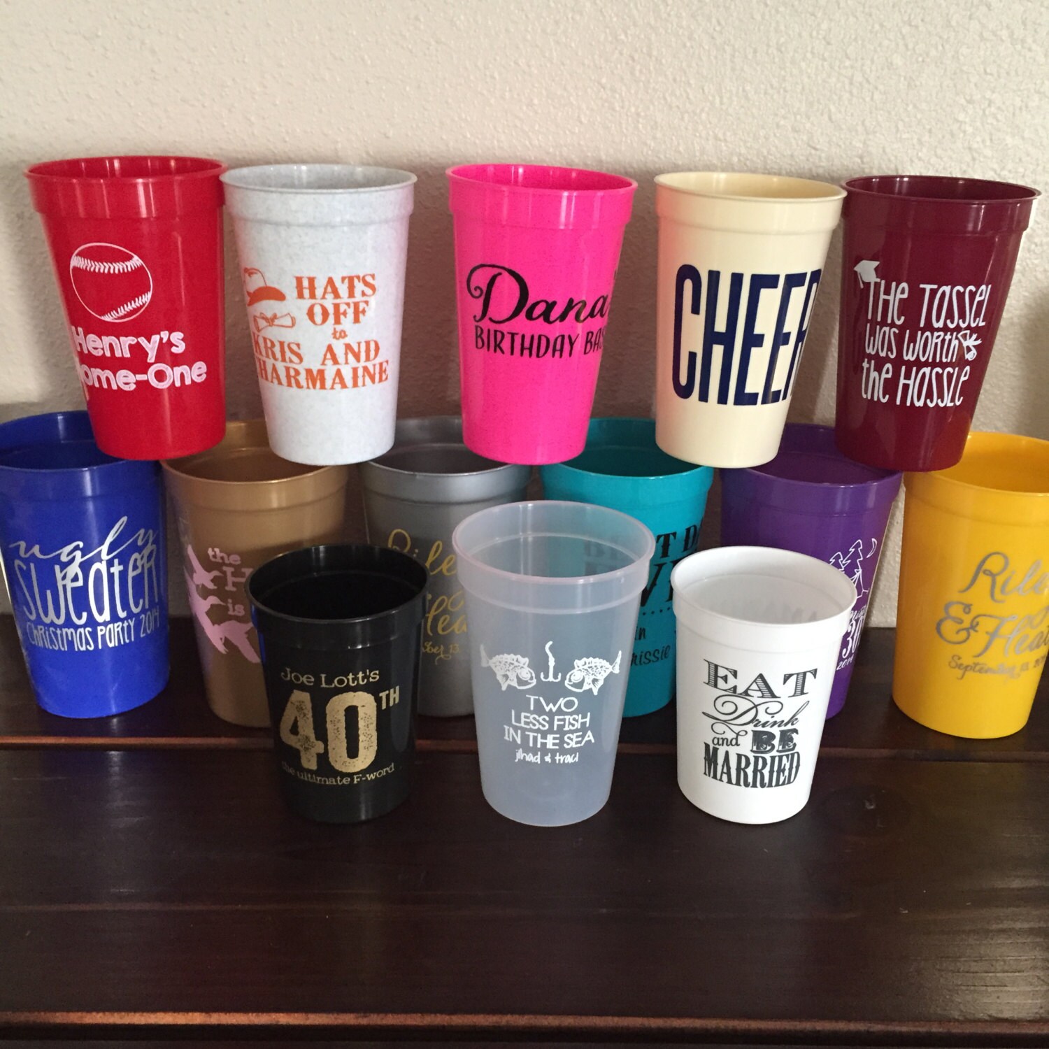 Custom Stadium Cups 12 oz | Etsy