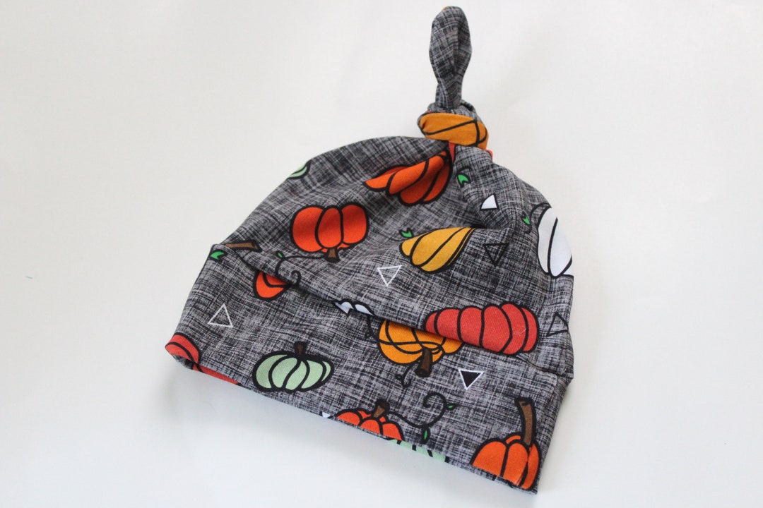 Cozy Little Pumpkin Hat/fall Baby Hat /pumpkin Patch Baby/knot Hat/baby ...