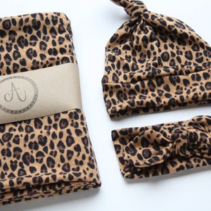 Cheetah Swaddle Set/leopard Swaddle Blanket/animal - Etsy