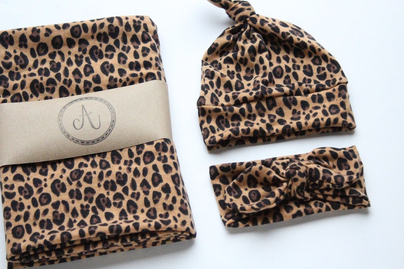 Cheetah Swaddle Set/leopard Swaddle Blanket/animal - Etsy