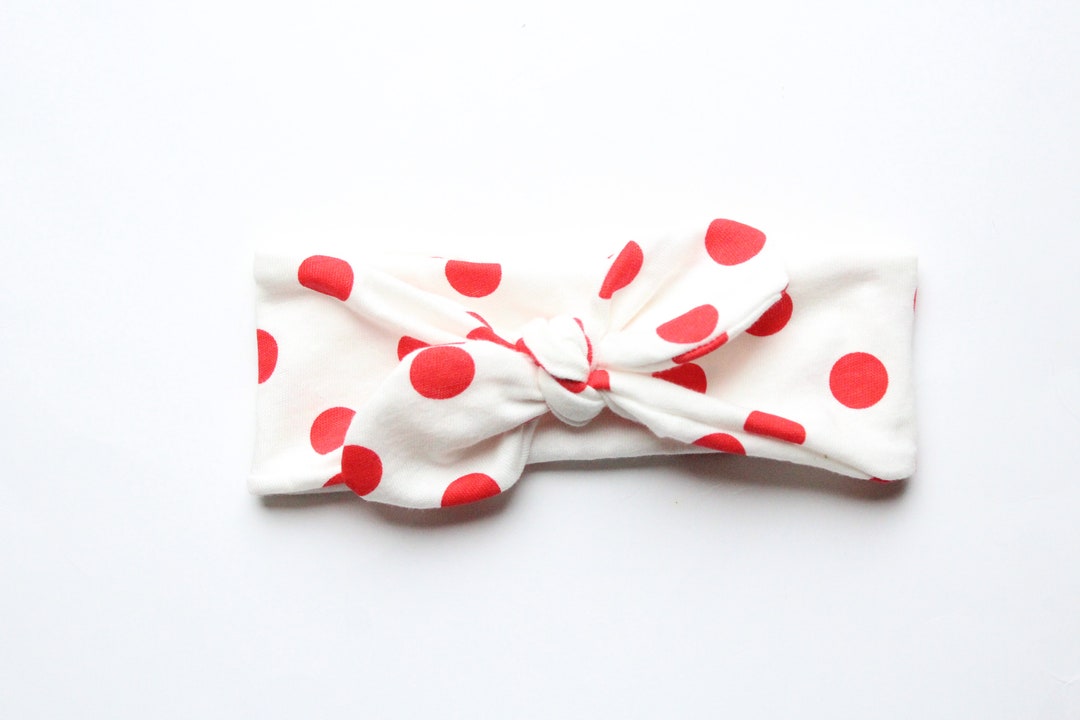 Red Polka Dot Headbands, Mommy and Me Headbands, Top Knot Headband ...