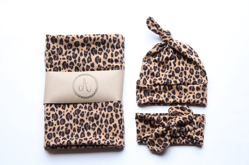 Cheetah Swaddle Set/leopard Swaddle Blanket/animal - Etsy