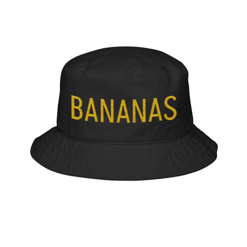 Bananas Baseball Bucket Hat Embroidered Game Day Unisex Accessory - Etsy