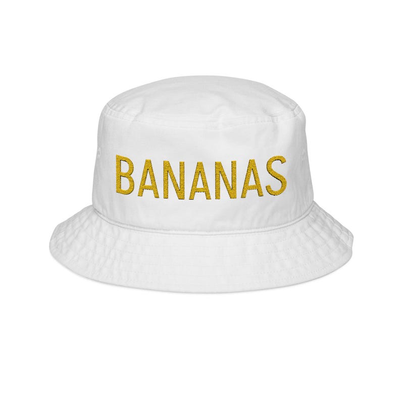 Bananas Baseball Bucket Hat Embroidered Game Day Unisex Accessory - Etsy