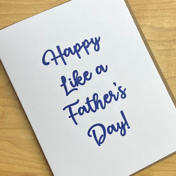 Happy Like a Father's Day Card Father Figure Card - Etsy