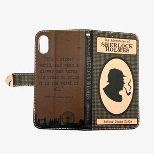 Book Phone /iphone Flip Wallet Case Sherlock Holmes for - Etsy