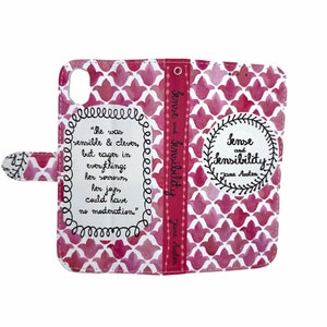 Jane Austen Gift, Sense and Sensibility Phone Case, Jane Austen iPhone ...