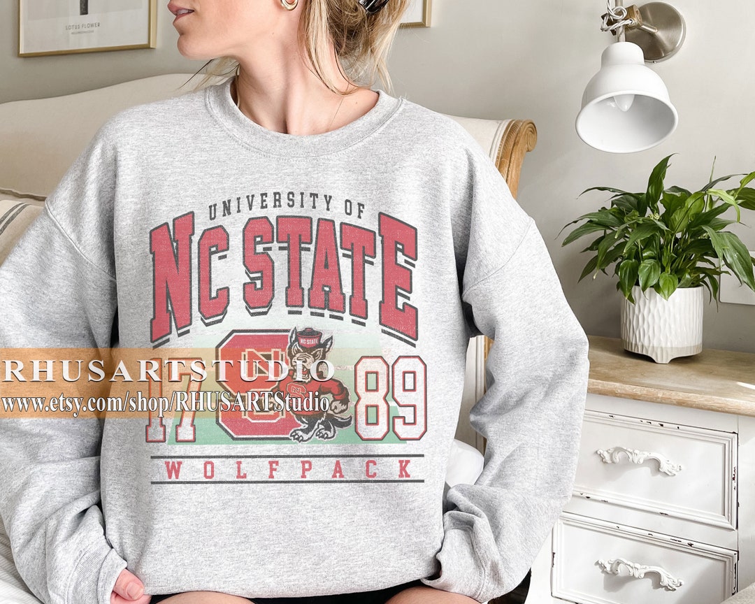 Retro N.C State Football Sweatshirt, N.C State Shirt, NC State-wolfpack ...