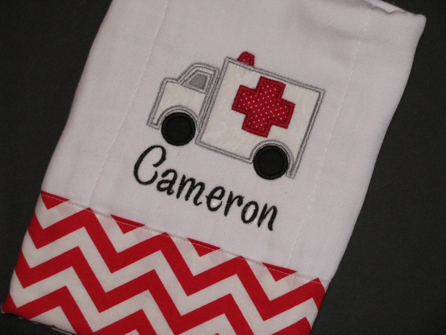 Ambulance Burp Cloth EMT Burp Cloth Medical Burp Cloth Paramedic Burp ...