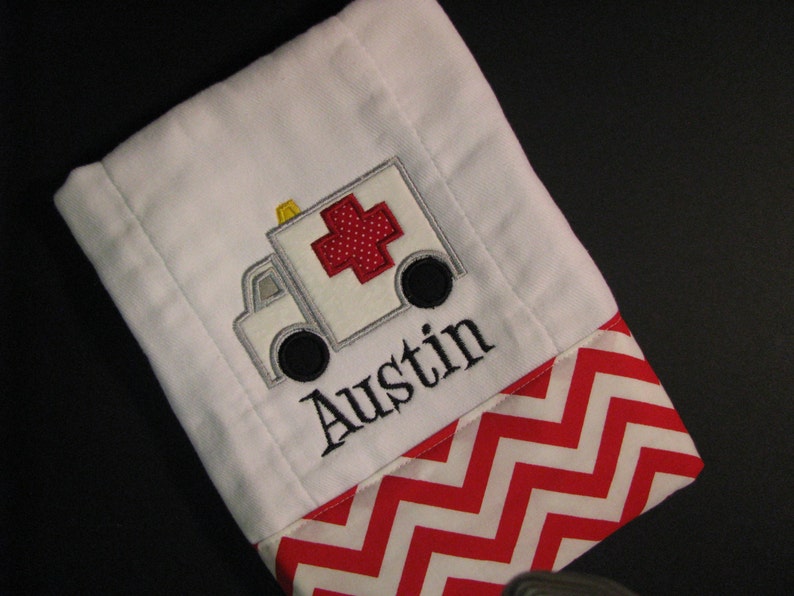 Ambulance Burp Cloth EMT Burp Cloth Medical Burp Cloth Paramedic Burp ...